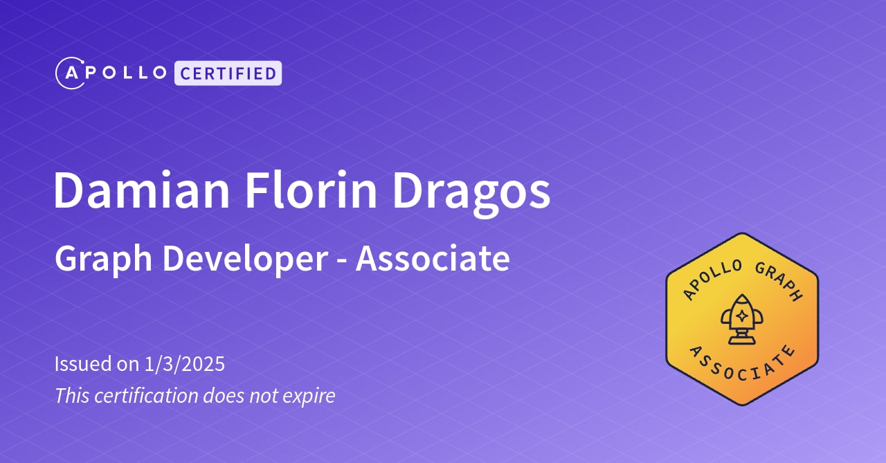 Developer certification - GraphQL Tutorials Developer certification - GraphQL Tutorials